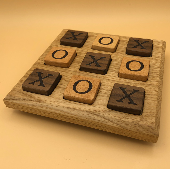 Handmade Wooden Noughts & Crosses Board - Westborn Woodcraft